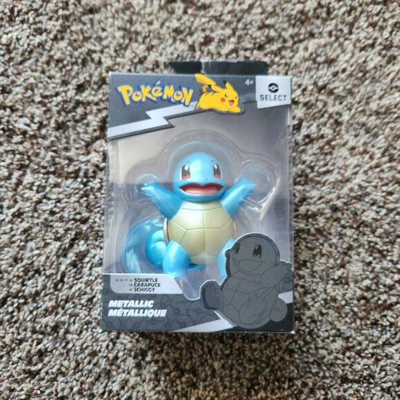 Pokemon | Toys | Jazwares Pokemon Select Metallic Squirtle Figure ...